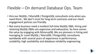 MinervaDB Corporate Presentation | PPT