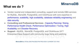 MinervaDB corporate profile | PDF