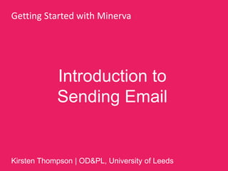 Introduction to Sending Email | PPTX