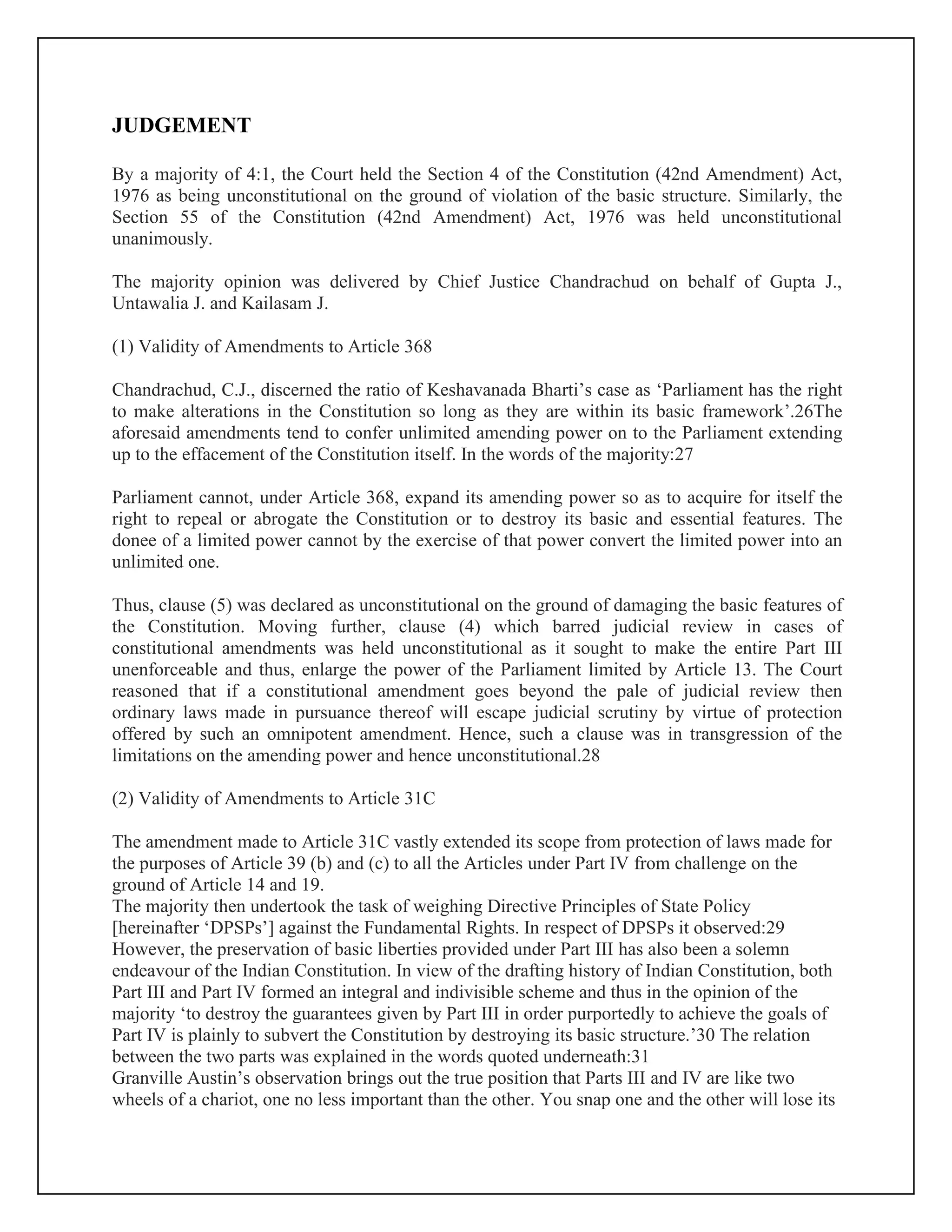 Minerva mill case ltd | PDF