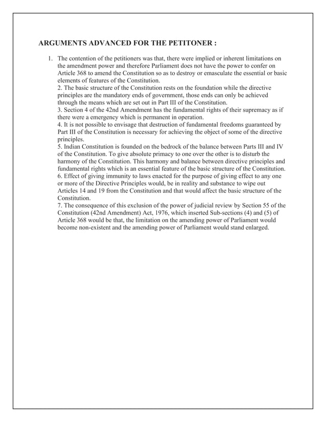 Minerva mill case ltd | PDF