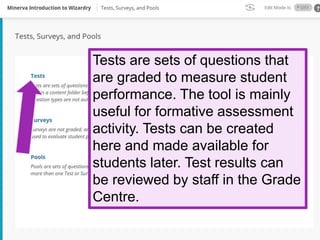 Introduction to Tests, Surveys and Pools | PPTX