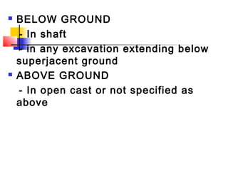 Mines act-1952 over view | PPT