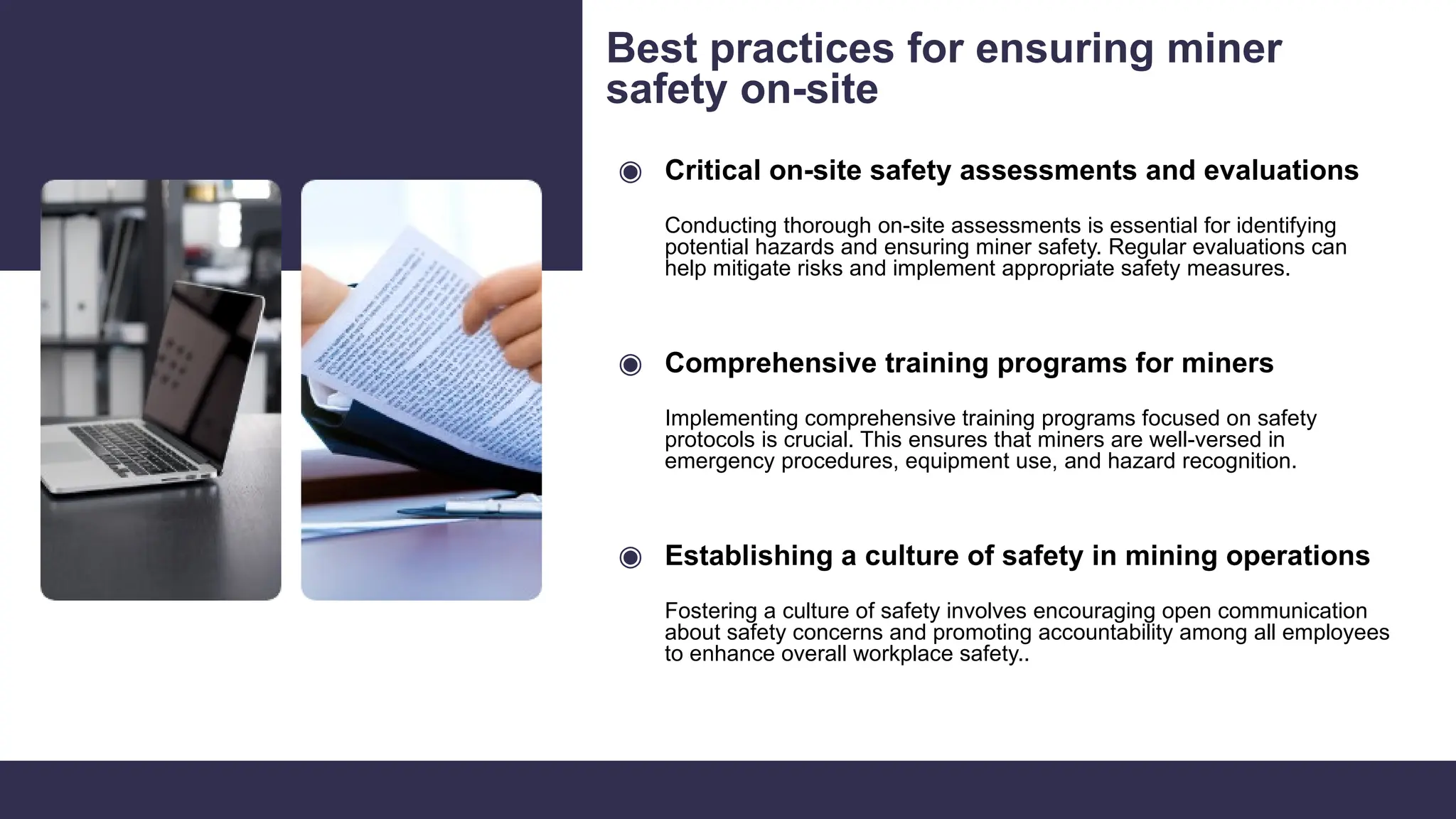 Comprehensive guidelines for effective mining safety measures | PPTX