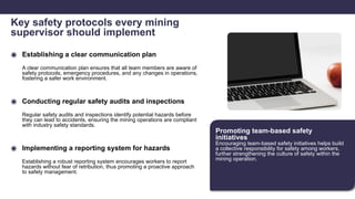 Comprehensive guidelines for effective mining safety measures | PPTX