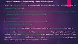 MINES AND MINERALS (DEVELOPMENT AND REGULATION) ACT, 1957.pptx