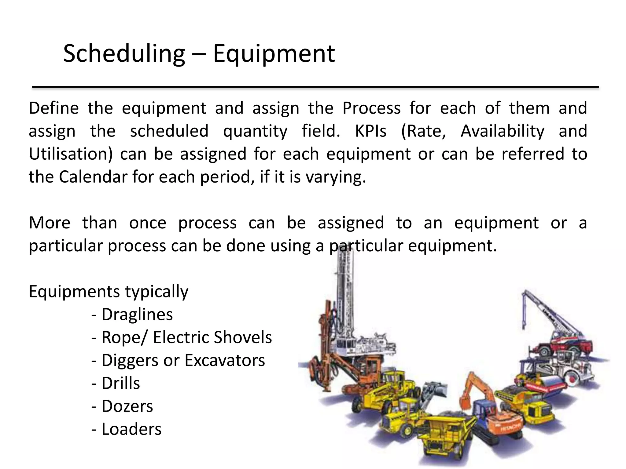 Mine scheduling process | PPTX