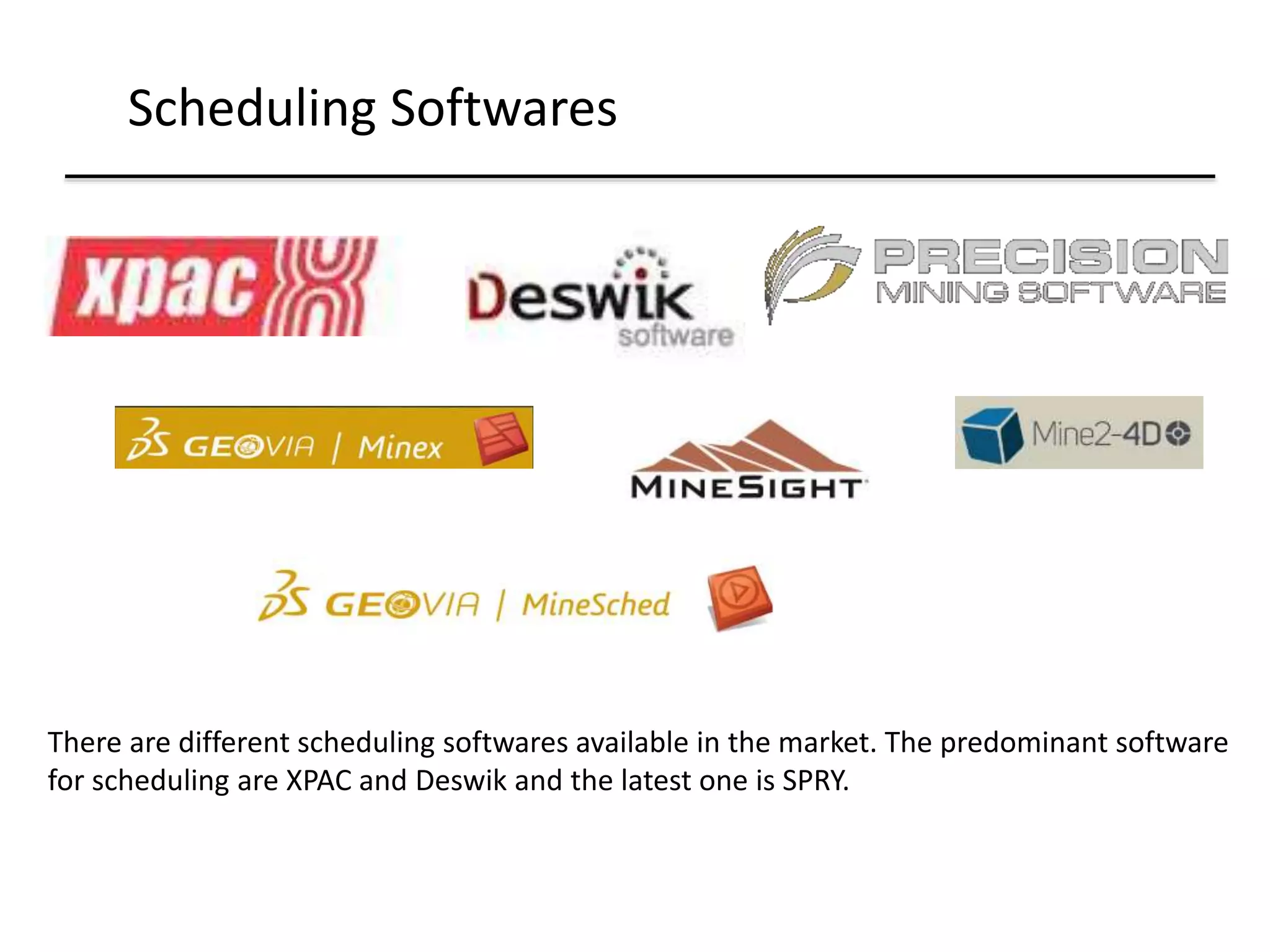 Mine scheduling process | PPTX