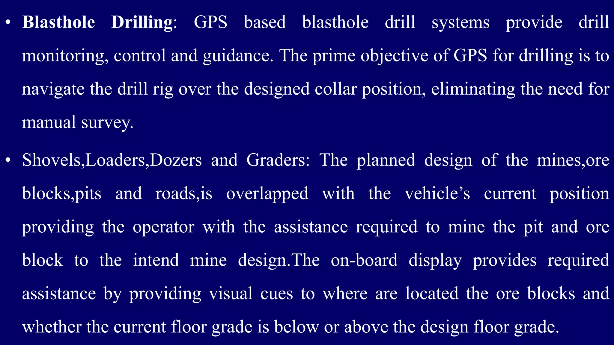 gps system and application in mining | PPTX