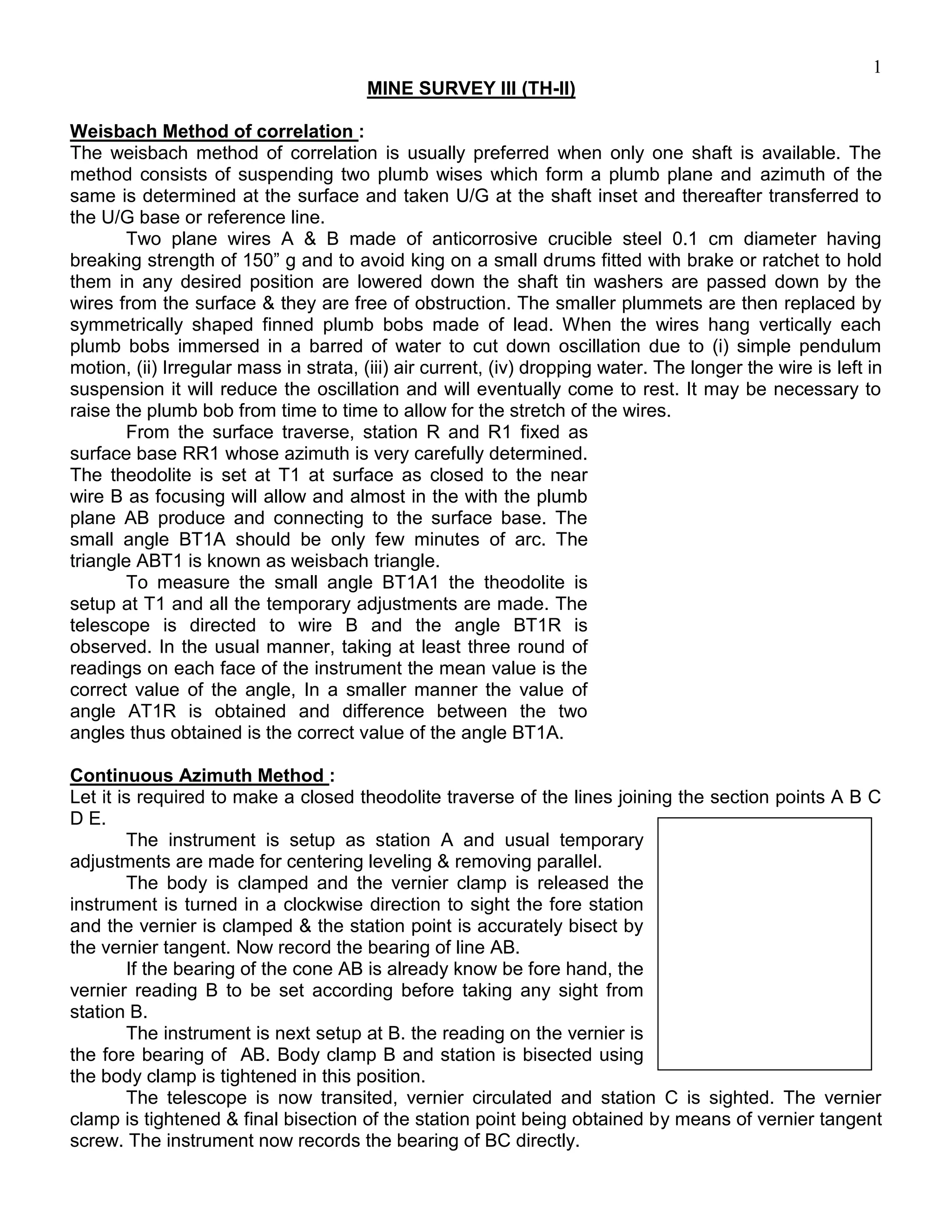 Mine surveying 981 (1) | PDF