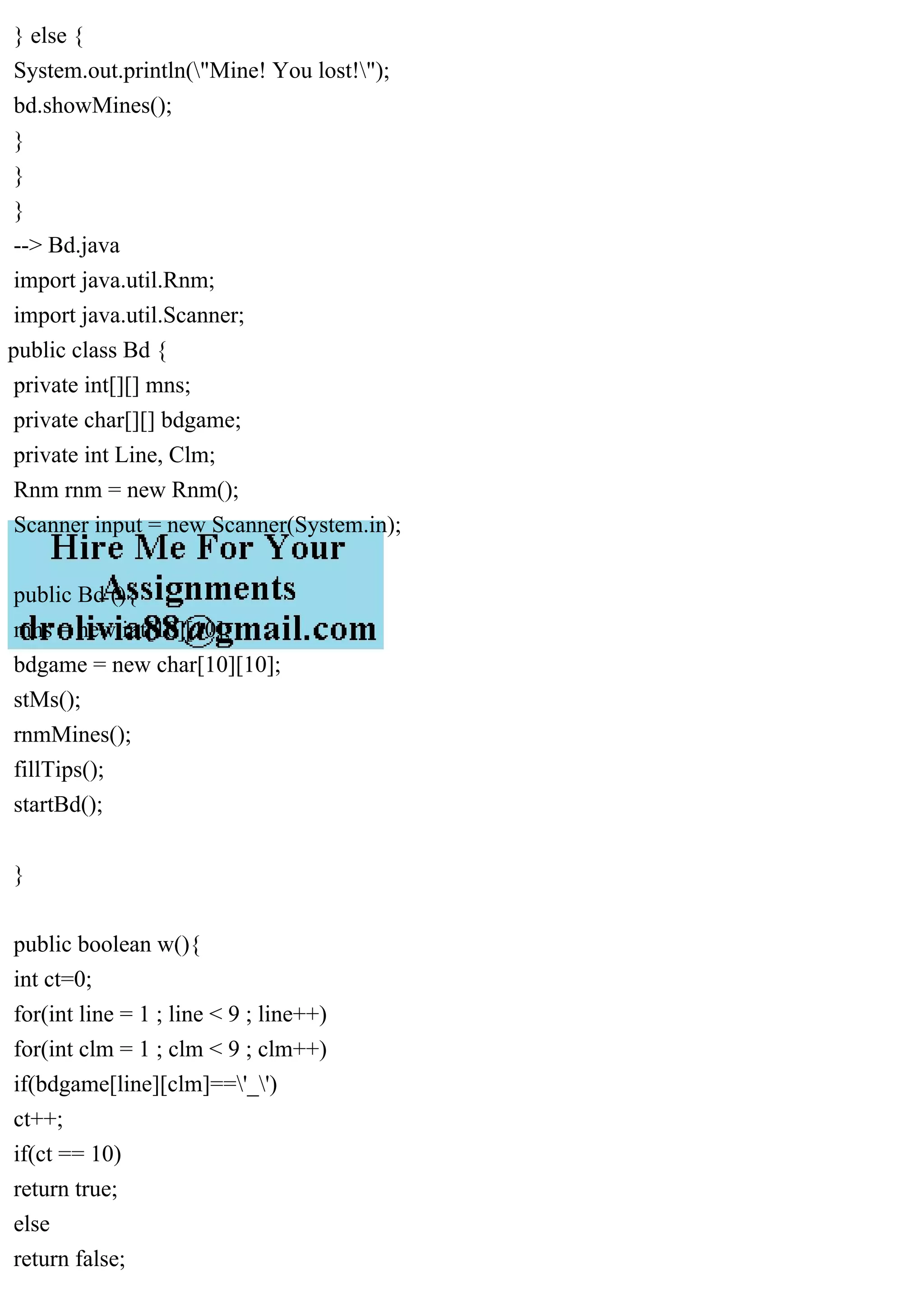 MineSweeper.java public class MS { public static void main(Strin.pdf | Programming Languages ...
