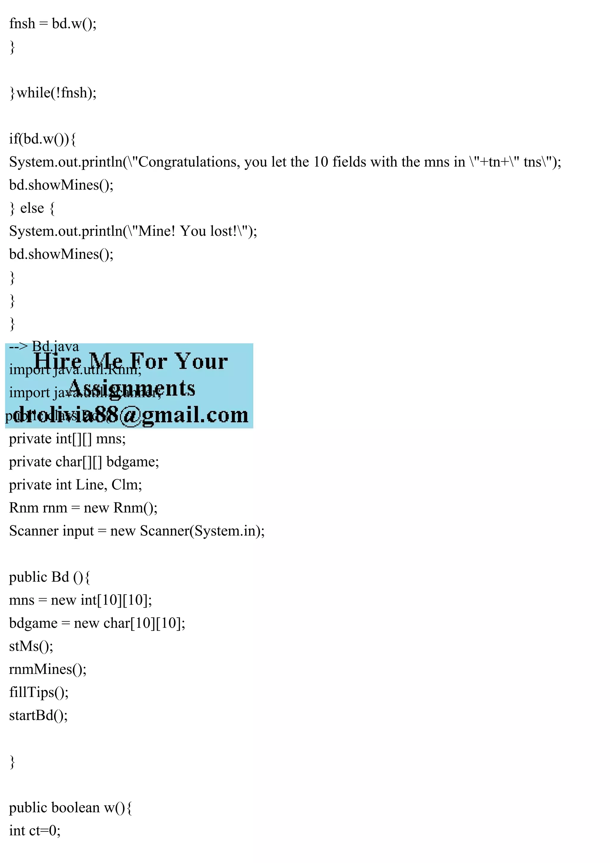 MineSweeper.java public class MS { public static void main(Strin.pdf