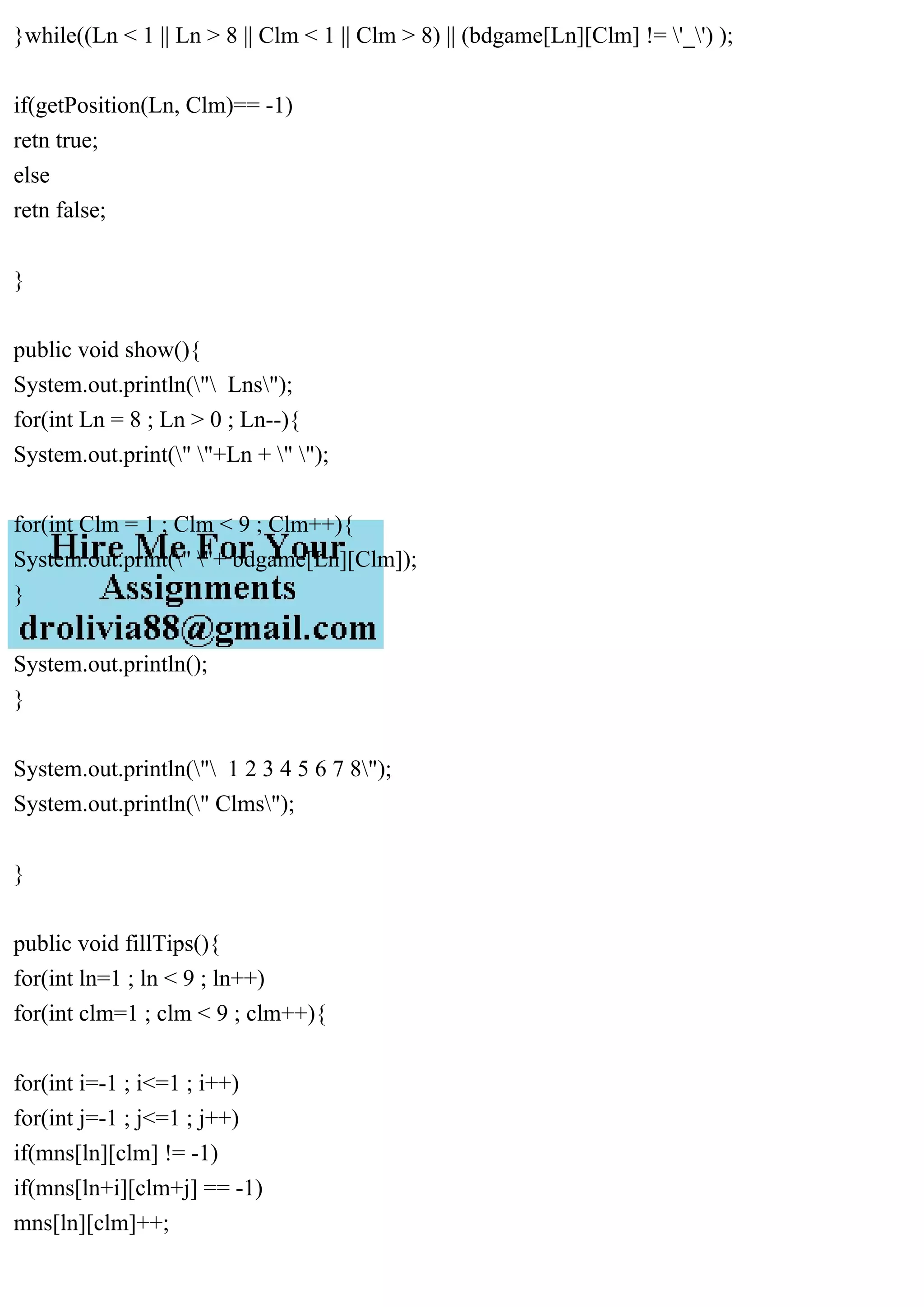 MineSweeper.java public class MS { public static void main(Strin.pdf | Programming Languages ...