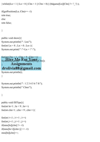 MineSweeper.java public class MS { public static void main(Strin.pdf