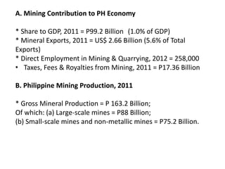 Mining taxation and regulations, Philippines | PPT