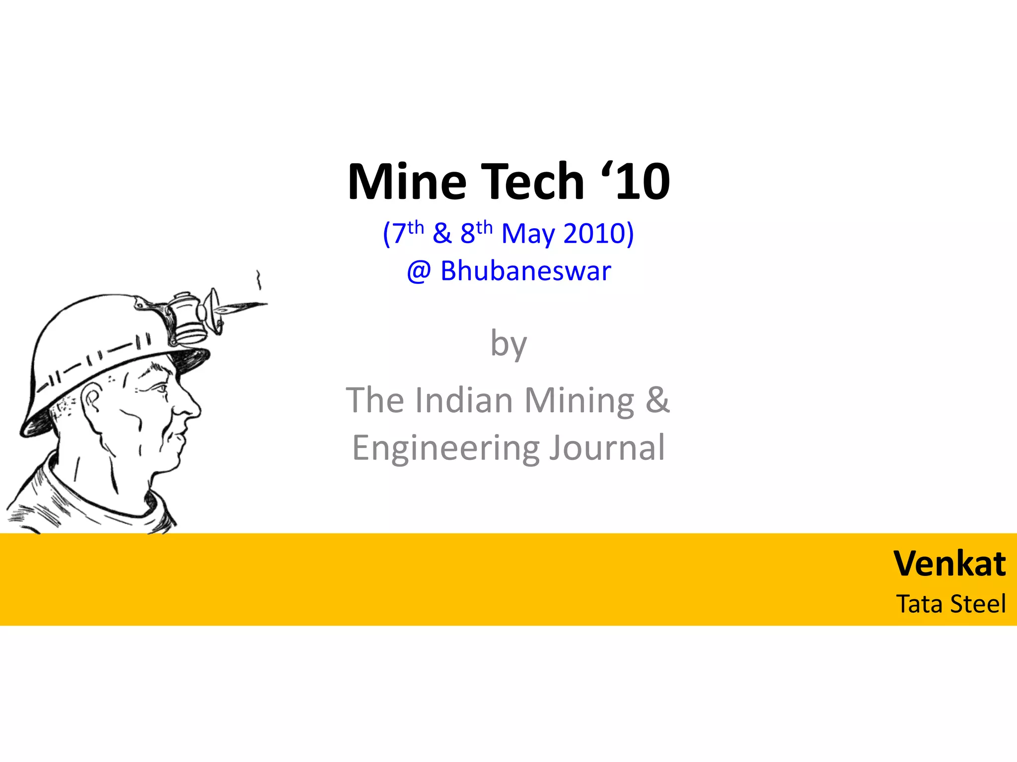Mine Tech Seminar '10 - Gist of Papers | PPTX