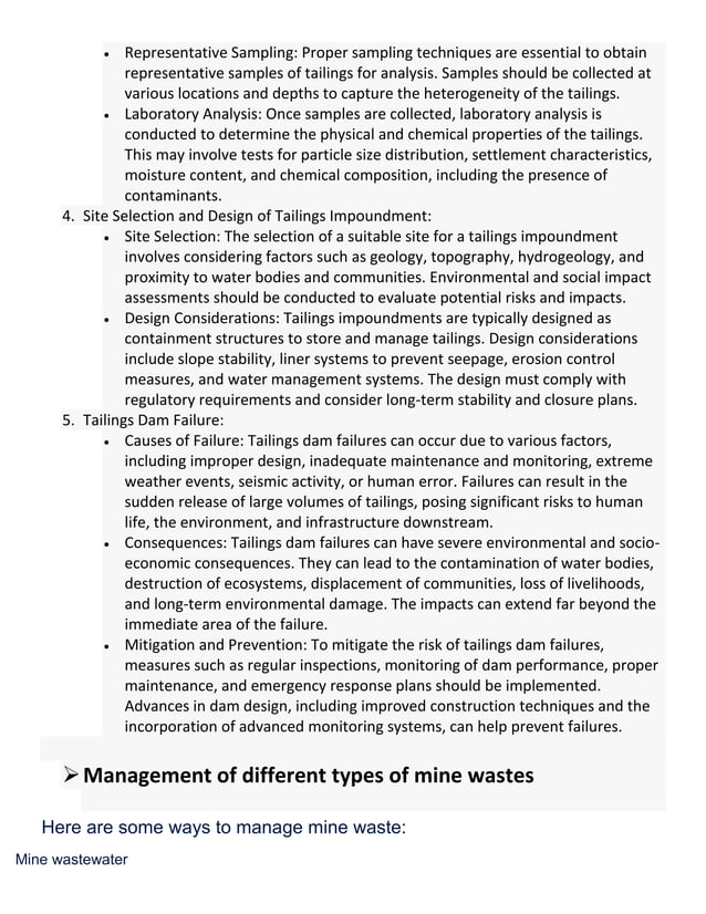 MINE WASTE MANAGEMENT COMPLETE NOTES . IITBHU.docx