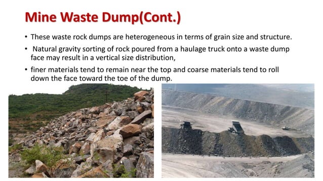 Mine waste dump | PPTX