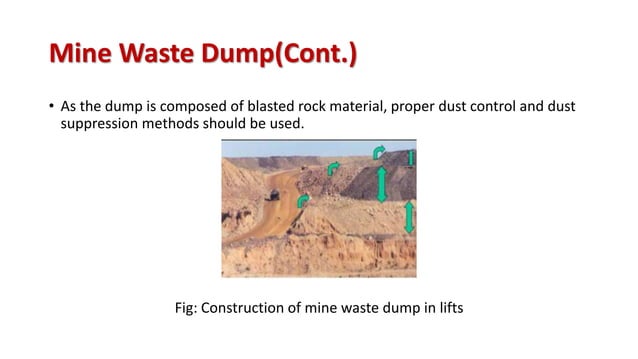 Mine waste dump | PPTX