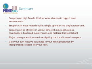 Massive Advantage in Mining - Using Scrapers for Efficient Material ...