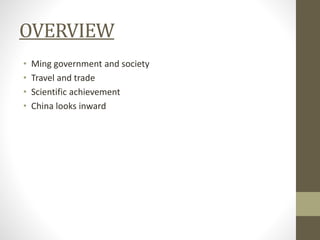 Introduction: Ming China | PPT