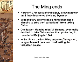 AP Ming Dynasty Powerpoint | PPT
