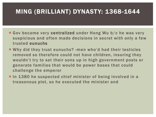 Ming and qing | PPT