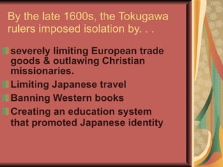 Ming and tokugawa intro 2011 | PPT