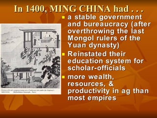Ming and tokugawa intro 2011 | PPT