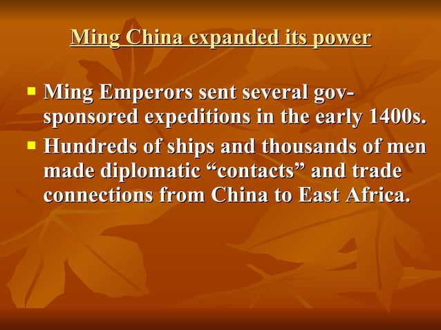 Ming and tokugawa intro 2011 | PPT