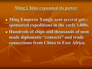 Ming and tokugawa intro 2011 | PPTX