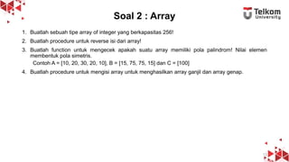 Minggu 09 - Array dan Tipe Bentukan.ppsx
