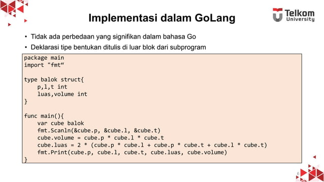 Minggu 09 - Array dan Tipe Bentukan.ppsx