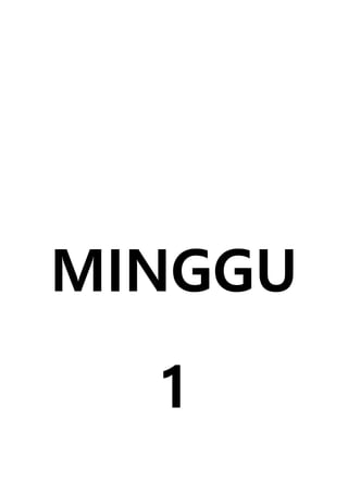 Minggu 1 | PDF