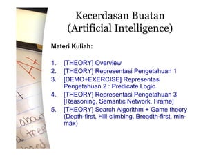 Minggu1 introduction to artificial intelligence | PDF