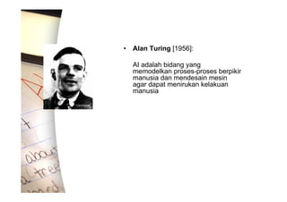 Minggu1 introduction to artificial intelligence | PDF