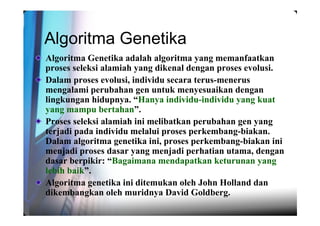 Minggu10 algoritma genetika | PDF