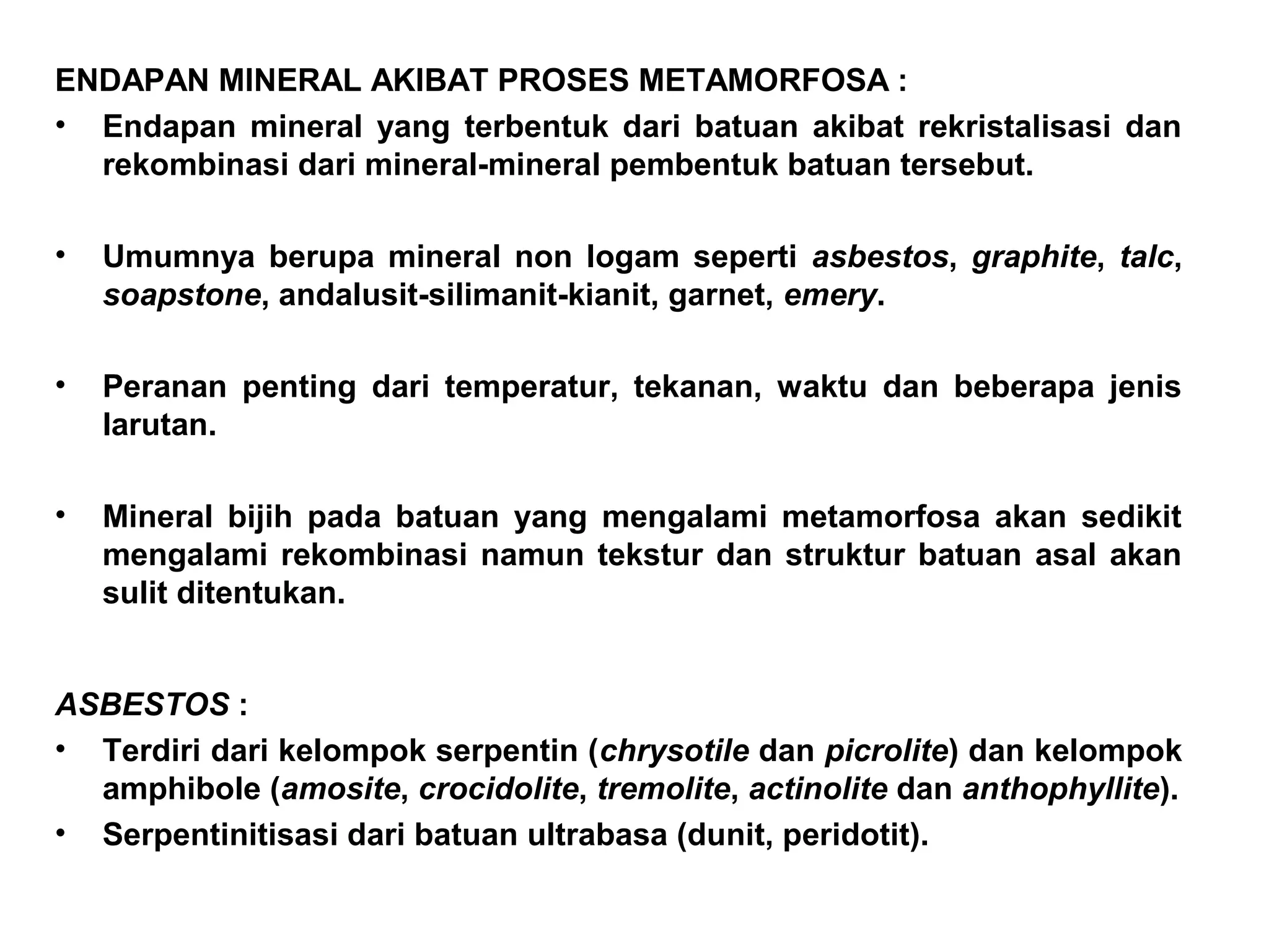 Minggu 13 metamorfosa & klasifikasi | PPT