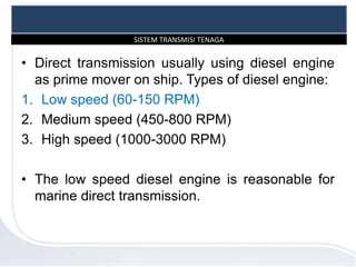 marine power transmission | PPTX
