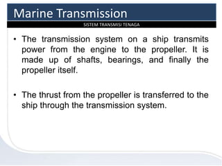 marine power transmission | PPTX