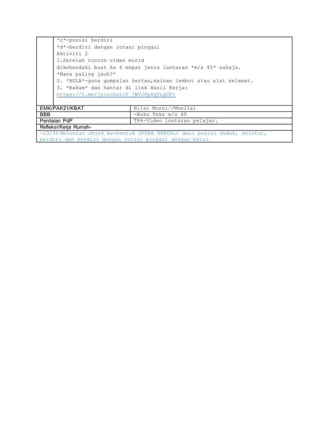 Minggu 33 pkpb 4 okt hingga 7 oktt 2021 ridzal | PDF