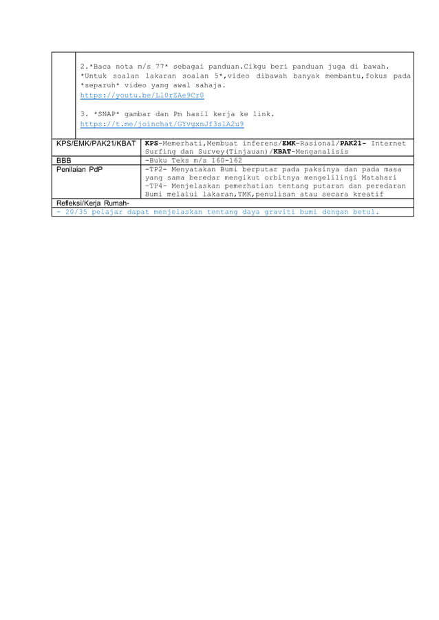 Minggu 35 pkpb 17 okt hingga 21 oktt 2021 ridzal | PDF