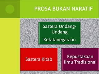 Pengenalan Prosa Tradisional | PPT