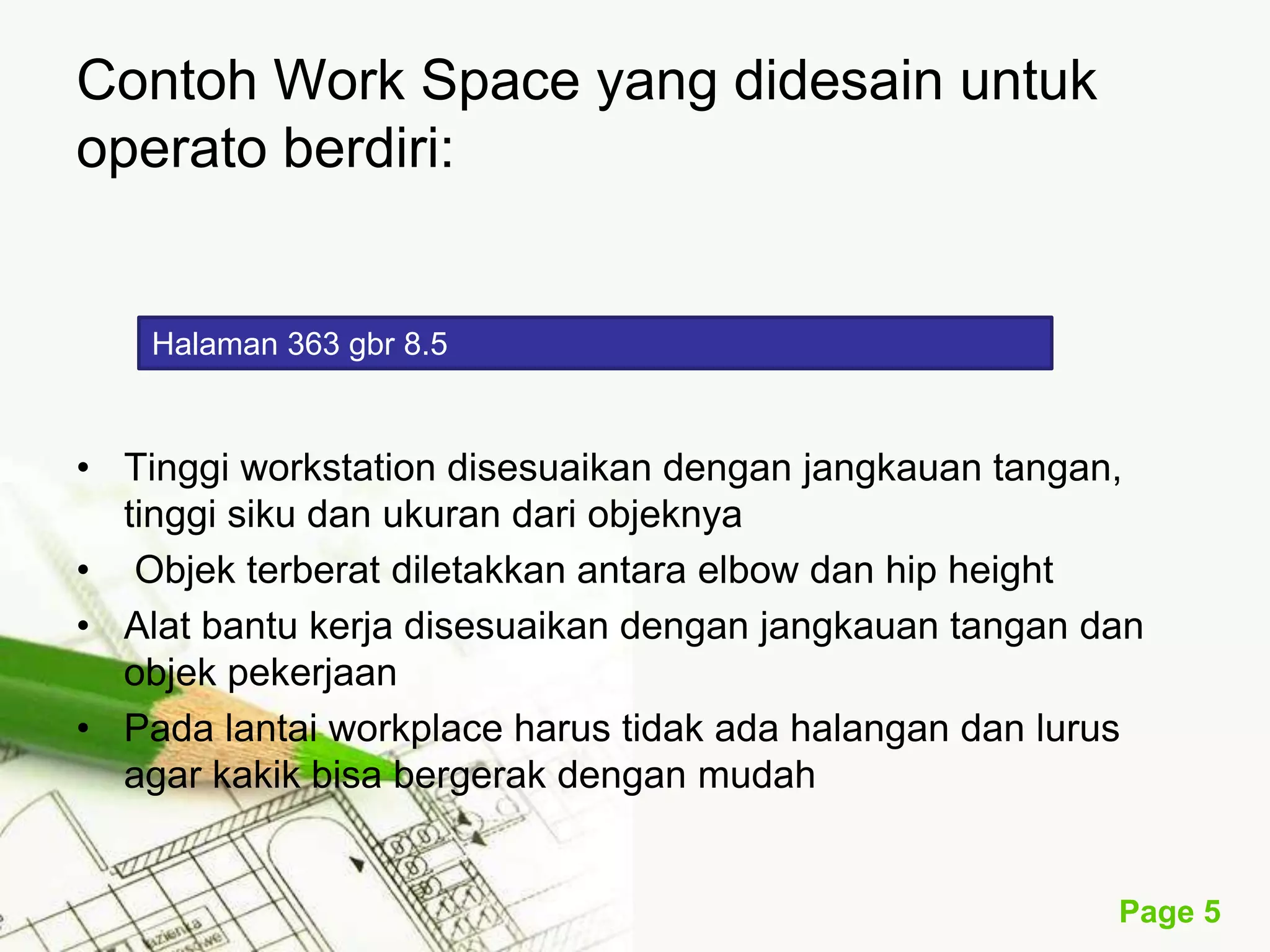 Minggu5 analisis postur kerja | PPTX