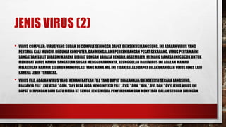 Jenis Virus Komputer | PPTX