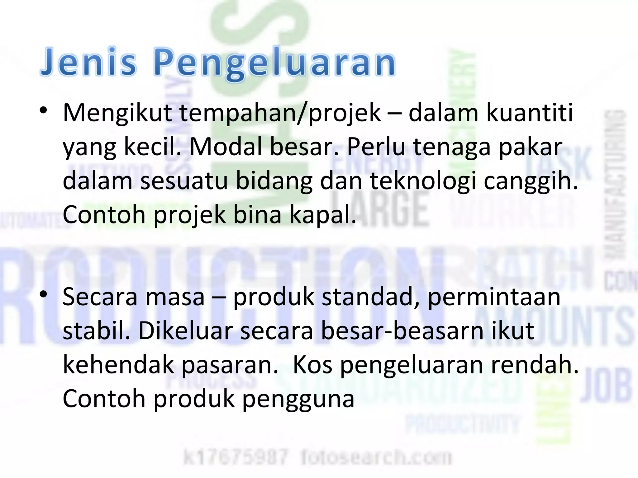 Pengeluaran dan Pengurusan Inventori Dalam Perniagaan | PPT