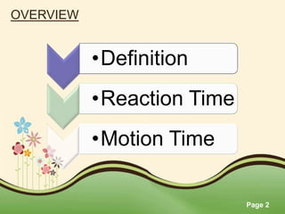 Waktu Reaksi Telkom University PK&E | PPT