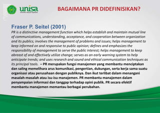 PENGANTAR PUBLIC RELATION | PPTX