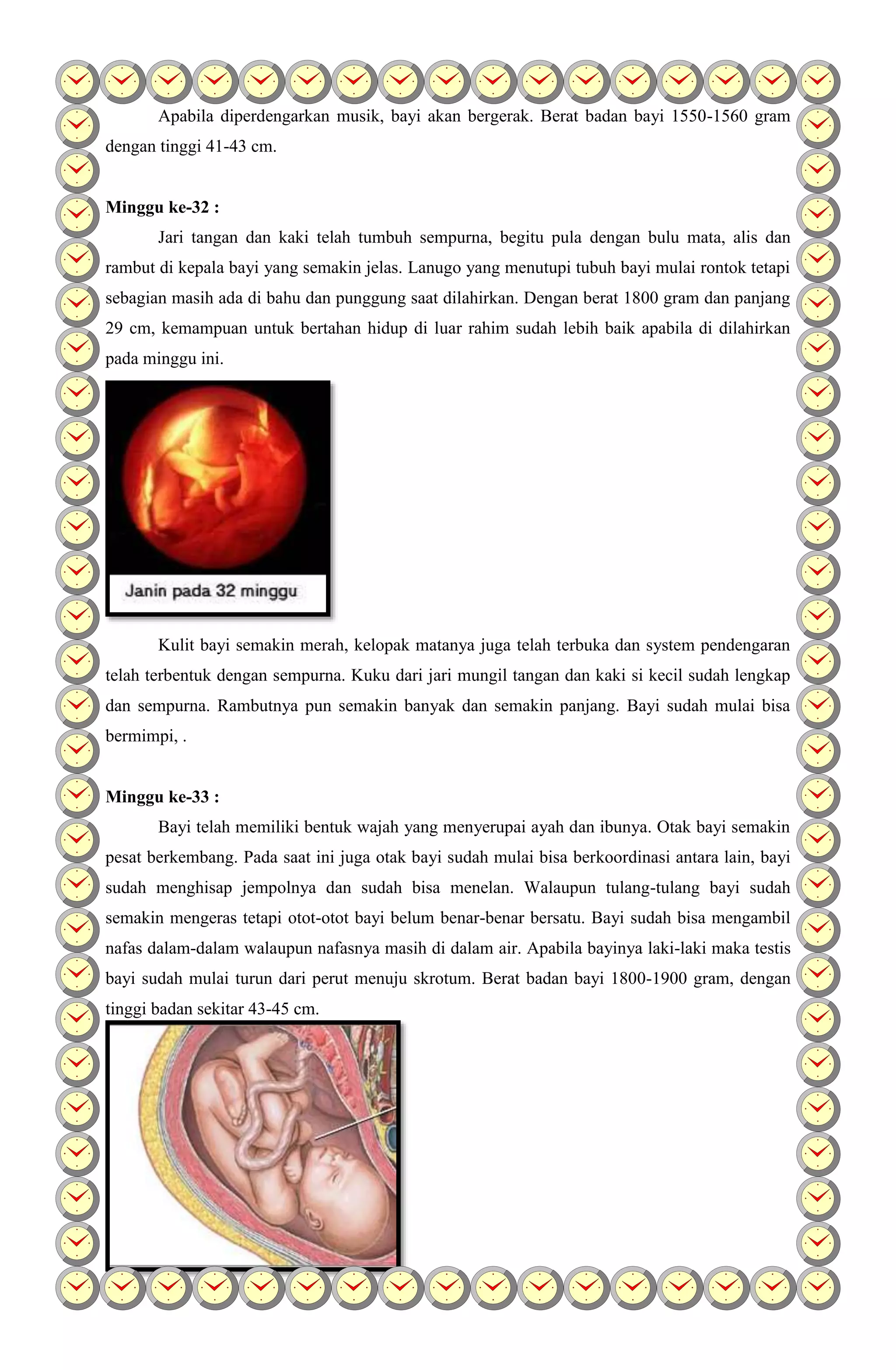 TAHAP PERKEMBANGAN JANIN | DOCX