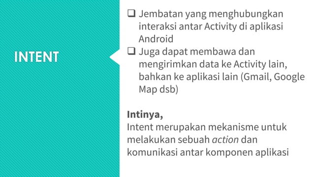 Minggu ke 3 intent Android Studio | PDF